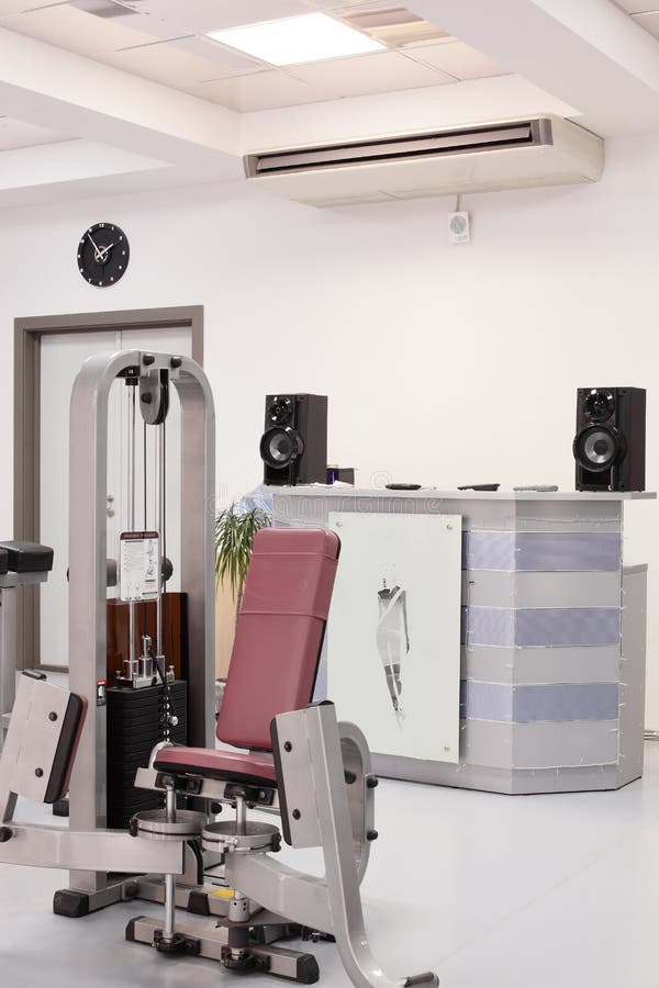 Gym with Special Equipment, Empty Stock Photo - Image of detail ...