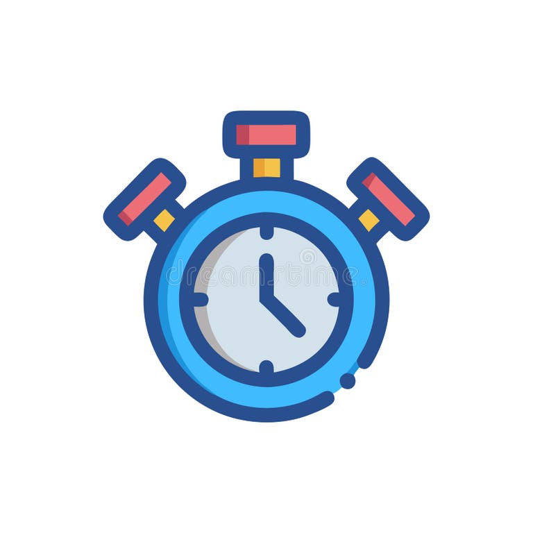 Gym Stopwatch for Timing Workouts Stock Illustration - Illustration of ...
