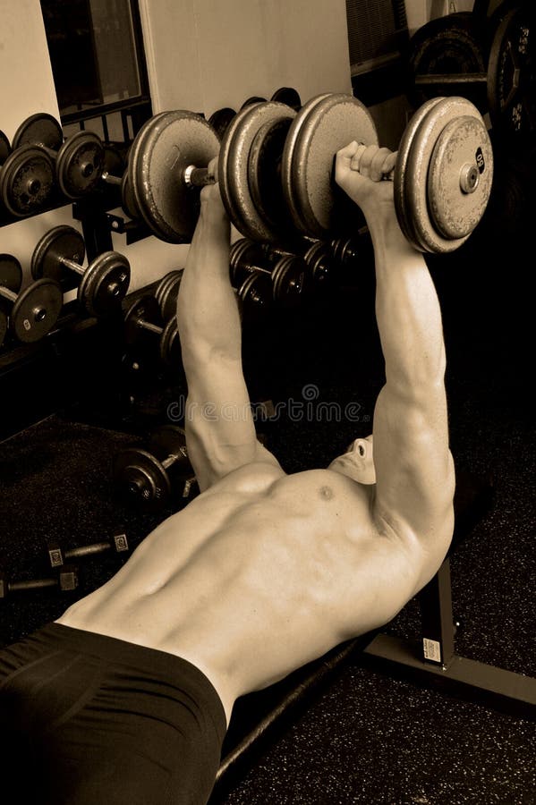 Gym time stock image. Image of press, arms, active, model - 467919