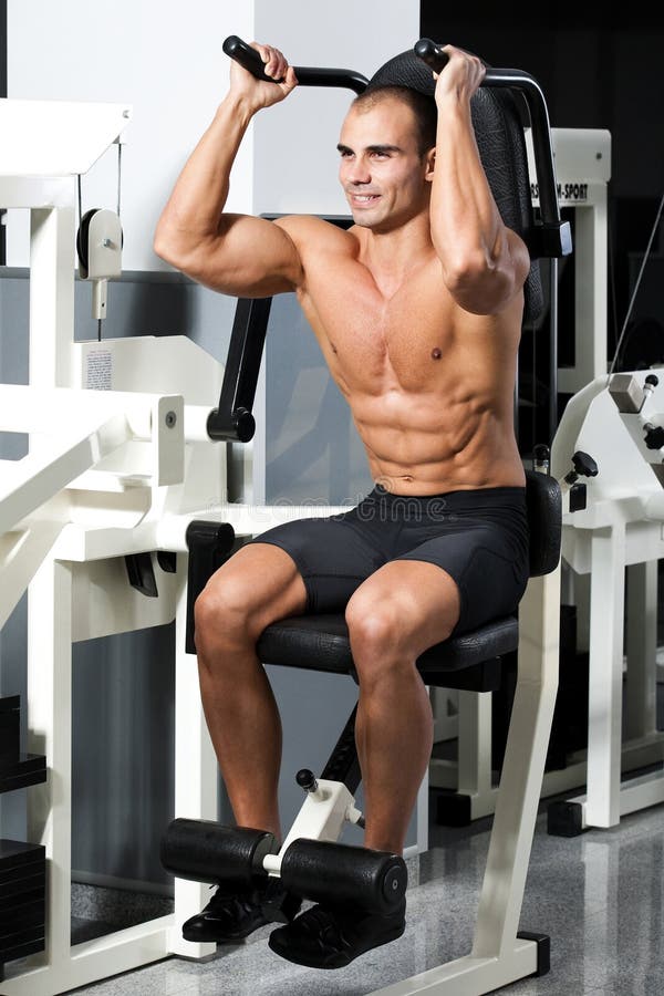 Gym training stock image. Image of muscular, personal - 17801029