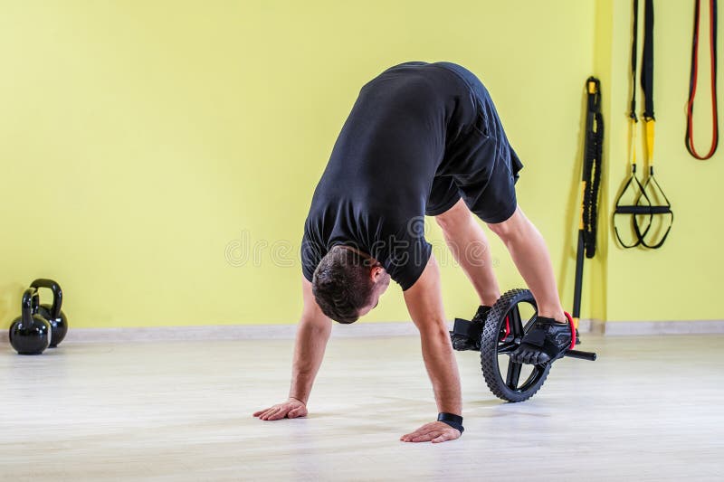 Gym Training. Workout Fitness Exercise Stock Image - Image of building ...