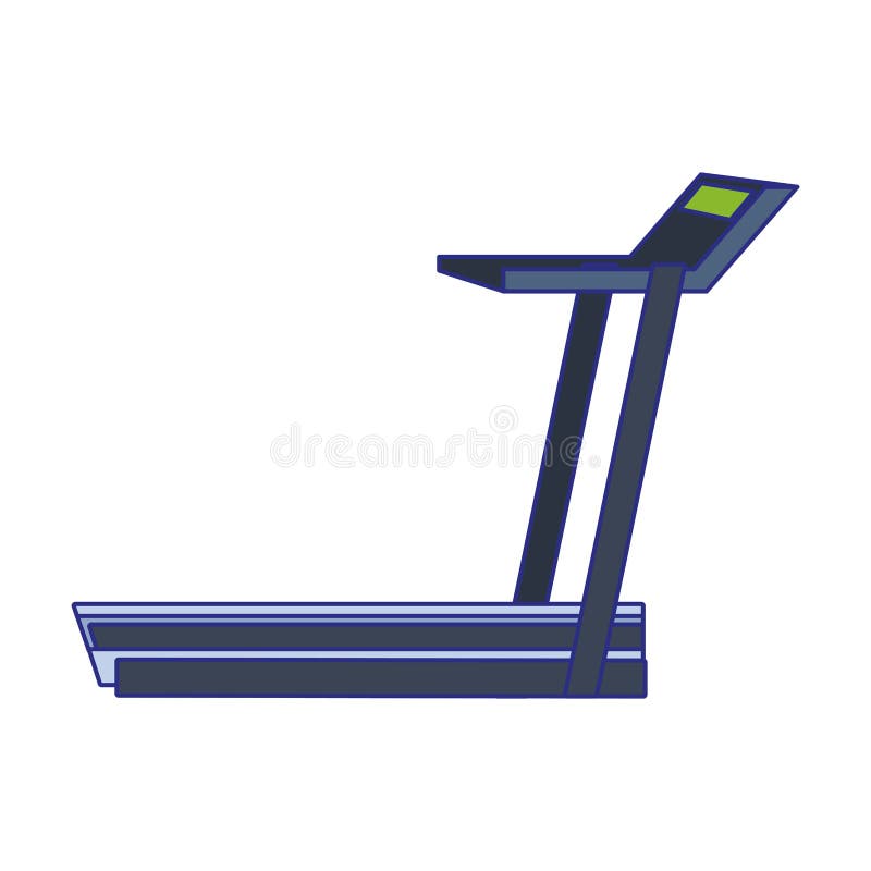 Treadmill Machine Sport Fitness Shadow Stock Vector - Illustration of ...