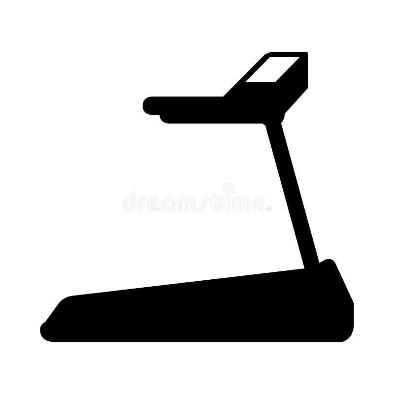 Gym treadmill machine icon stock vector. Illustration of training ...