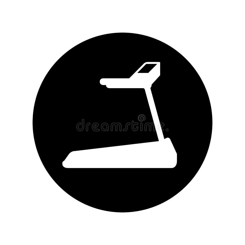 Gym treadmill machine icon stock vector. Illustration of sport - 86668967