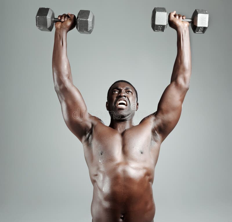 Angry muscular man stock photo. Image of buff, strength - 21135292