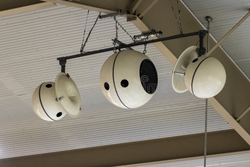 Gymnasium Sound System stock photo. Image of silver - 219622776