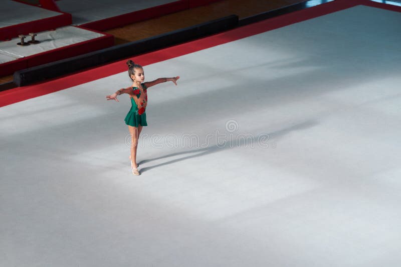 The Gymnast is in the Initial Position Stock Photo - Image of ...