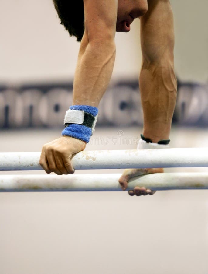 Gymnastic parallel bars stock image. Image of gymnastic - 19808339