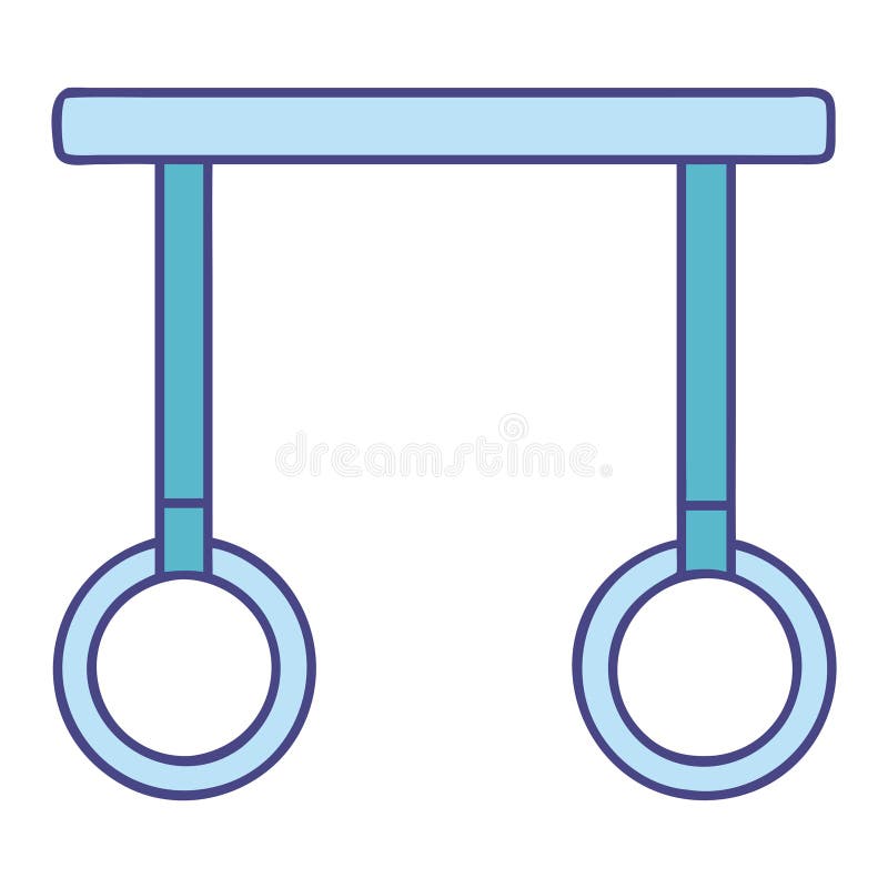 Gymnastic Rings Icon stock illustration. Illustration of exercise ...