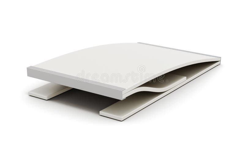 Gymnastic Springboard Isolated On White Background. 3d Render Stock ...