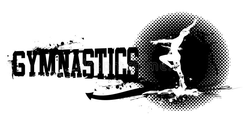 Gymnastics Banner Vector Illustration Stock Vector - Illustration of ...