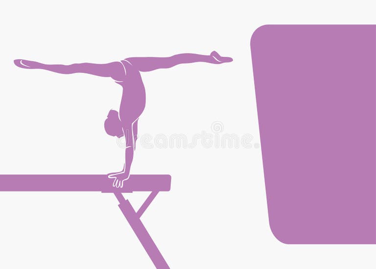 Gymnastics Beam Stock Illustrations – 780 Gymnastics Beam Stock ...