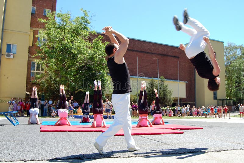 Gymnastics Event in Novi Sad Editorial Stock Image - Image of sport ...