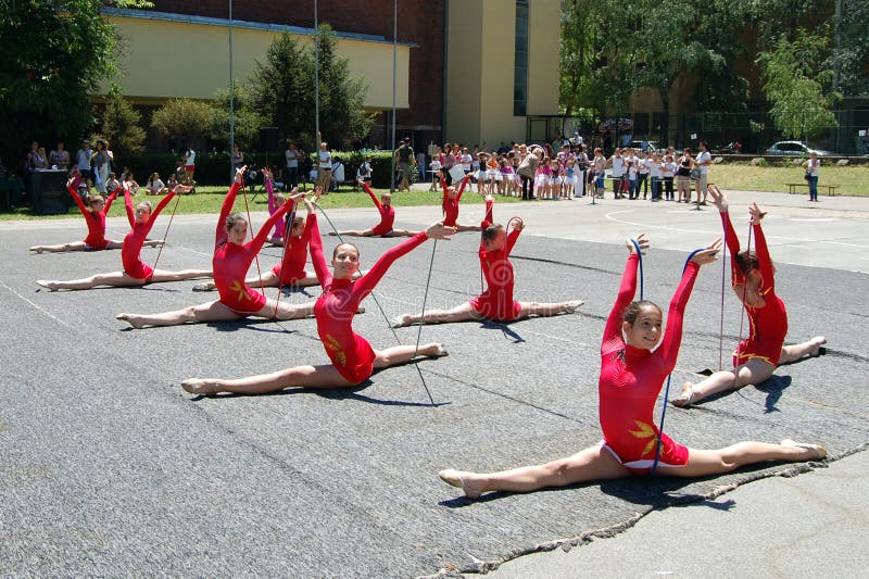 Gymnastics Event in Novi Sad Editorial Stock Image - Image of sport ...