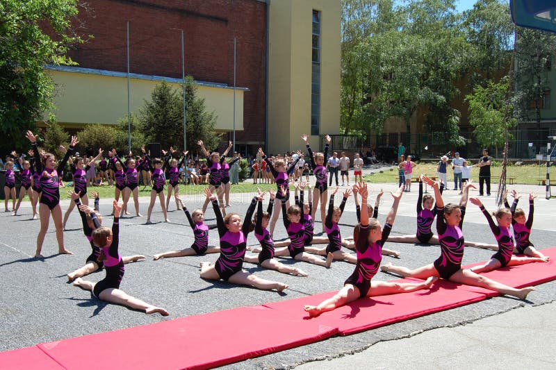 Gymnastics Event in Novi Sad Editorial Stock Image - Image of sport ...