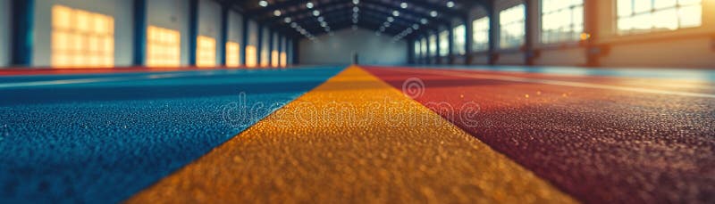 Gymnastics Floor Mat during a Routine Stock Image - Image of event ...