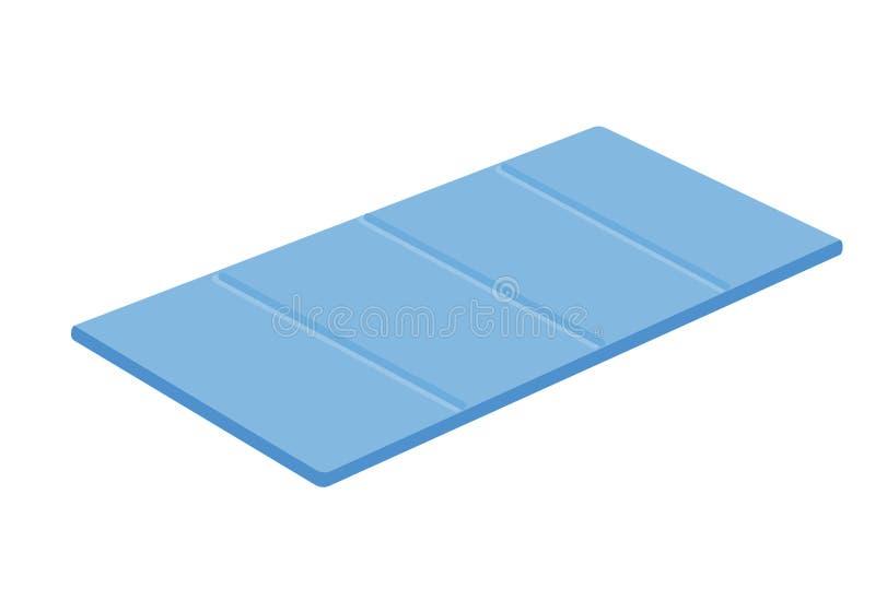 Gymnastics mat stock vector. Illustration of item, single - 217109166