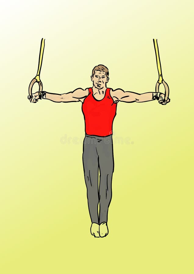 Men Gymnastics Rings Stock Illustrations – 67 Men Gymnastics Rings ...