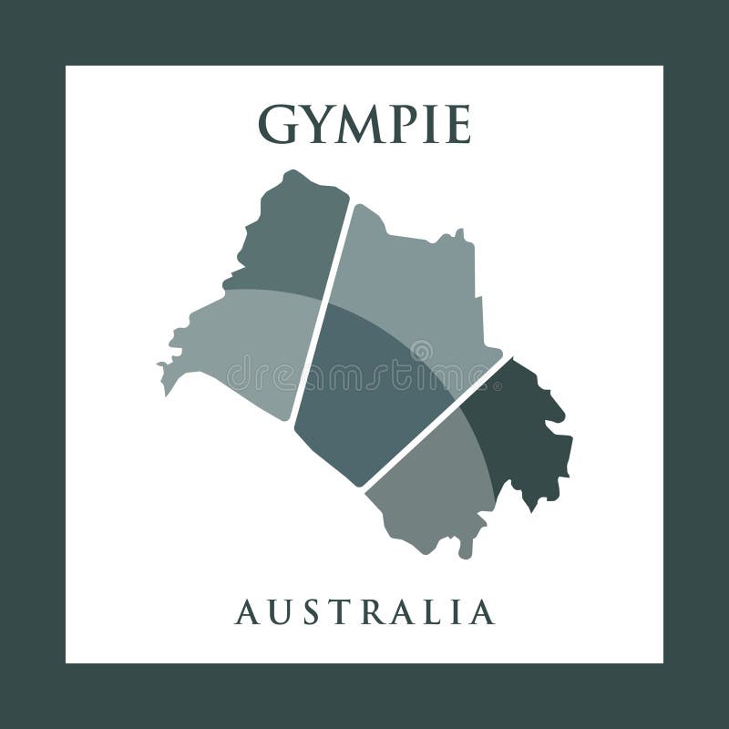 Gympie City Map Modern Geometric Creative Logo Stock Vector ...