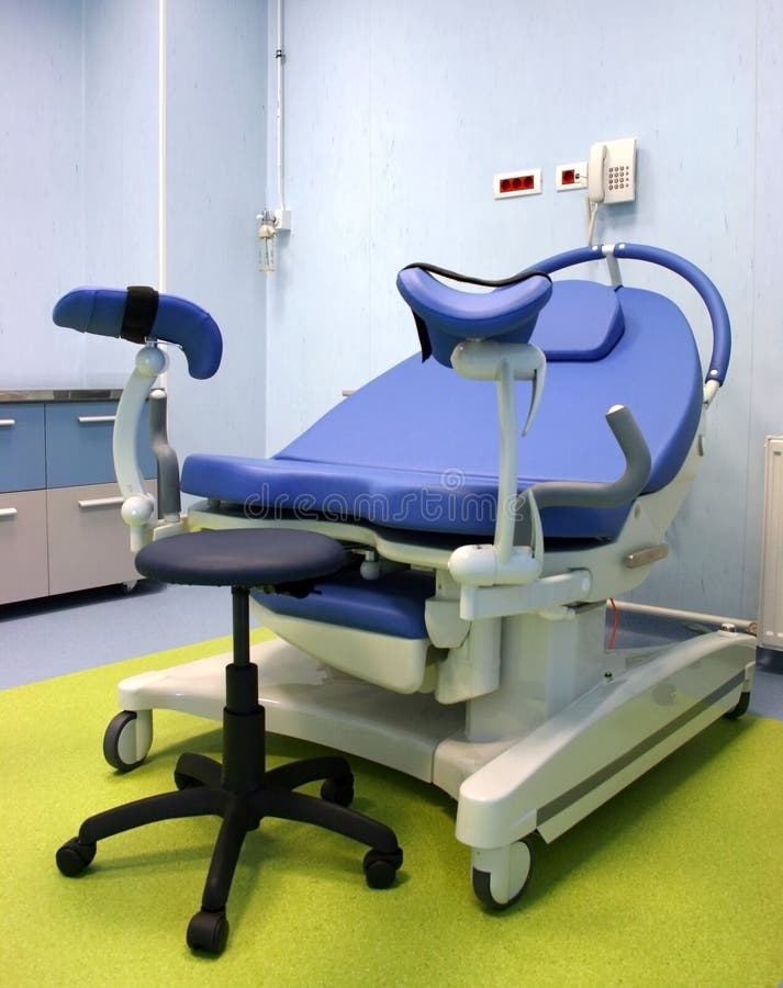 Gynecological Chair in a Light Gynecologist`s Office Stock Image ...