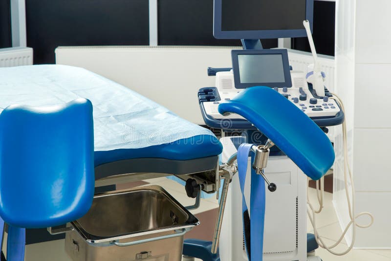 Gynecological Room with Chair and Equipment Stock Image - Image of care ...