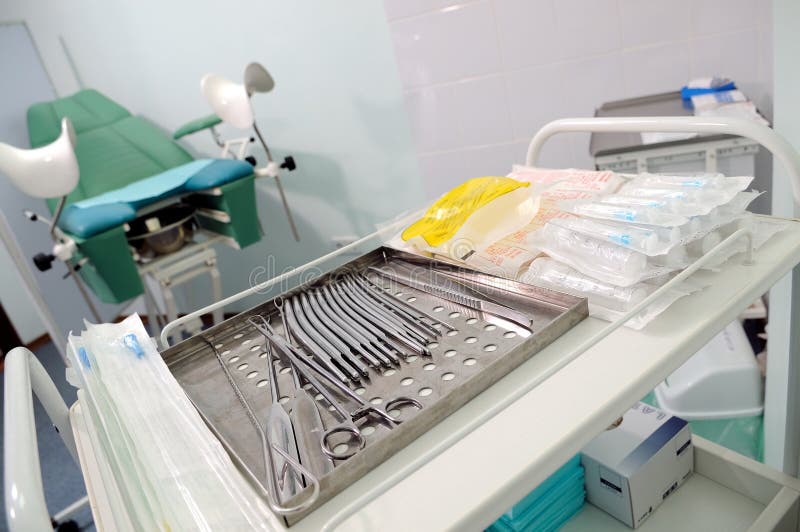 Gynecological tools stock photo. Image of pincers, tool - 28165628