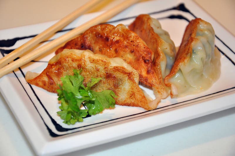Gyoza in a Japanese Restaurant. Stock Image - Image of dish, japanese ...