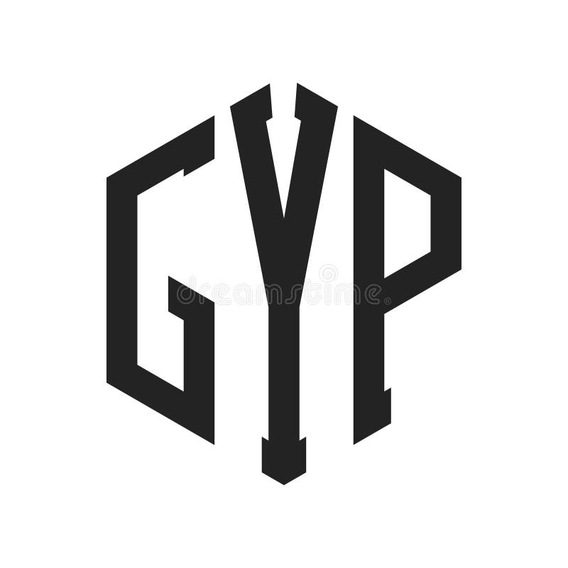 GYP Logo Design. Initial Letter GYP Monogram Logo Using Hexagon Shape ...