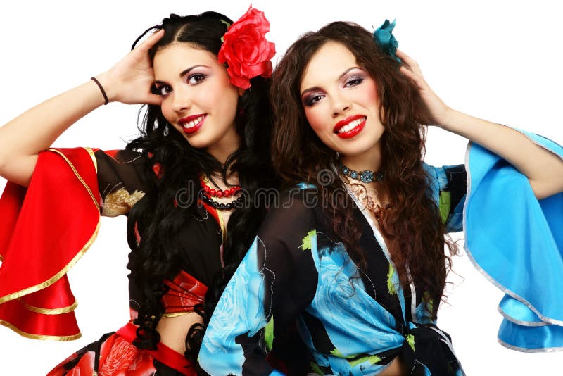 Gypsies stock image. Image of grace, costume, couple - 15436773