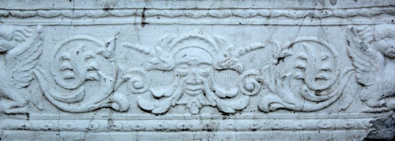 Gypsum bas-relief stock image. Image of vintage, ornament - 14350183