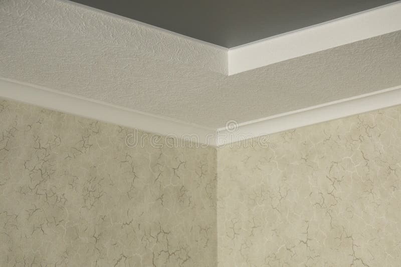 Gypsum Board on Grey Ceiling with Lighter Stock Image - Image of ...