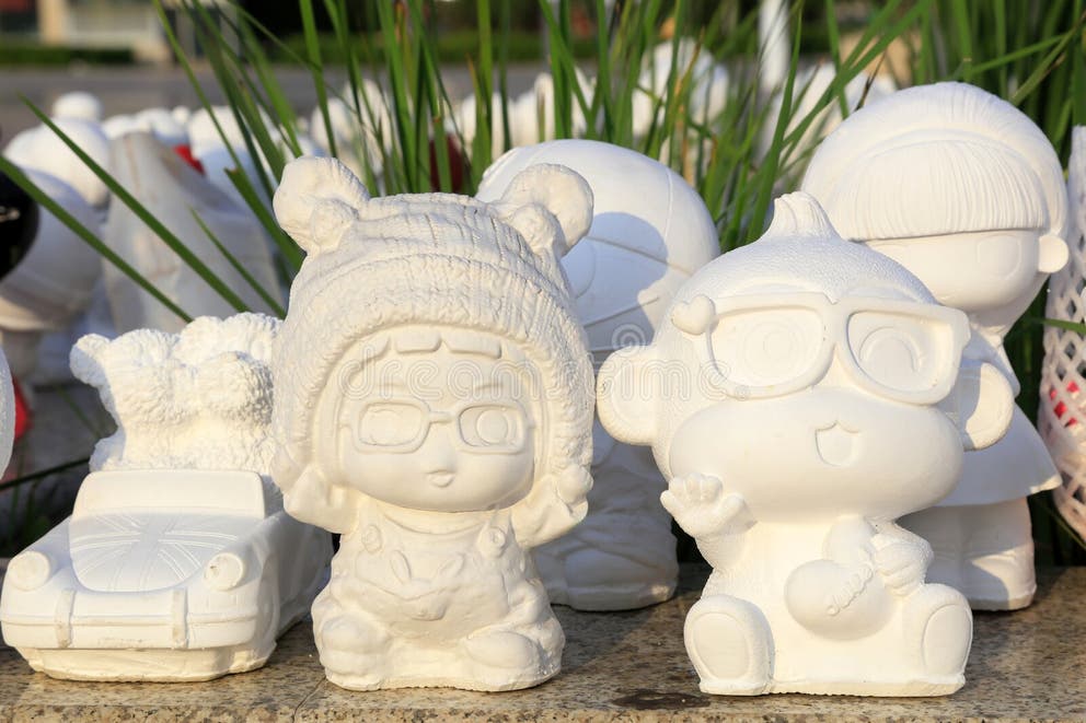 Gypsum cartoon characters stock photo. Image of lovely - 370612800