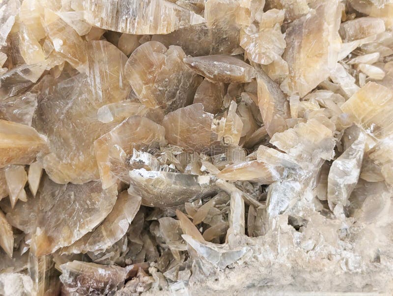 Gypsum mineral texture stock image. Image of geology - 373601695
