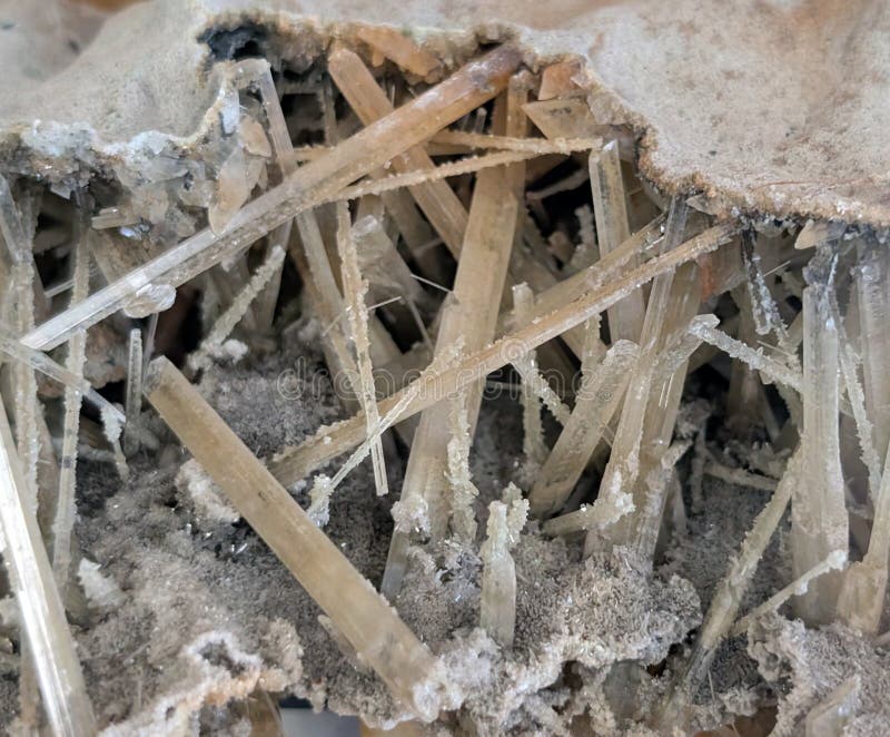 Gypsum mineral texture stock image. Image of poland - 373796703