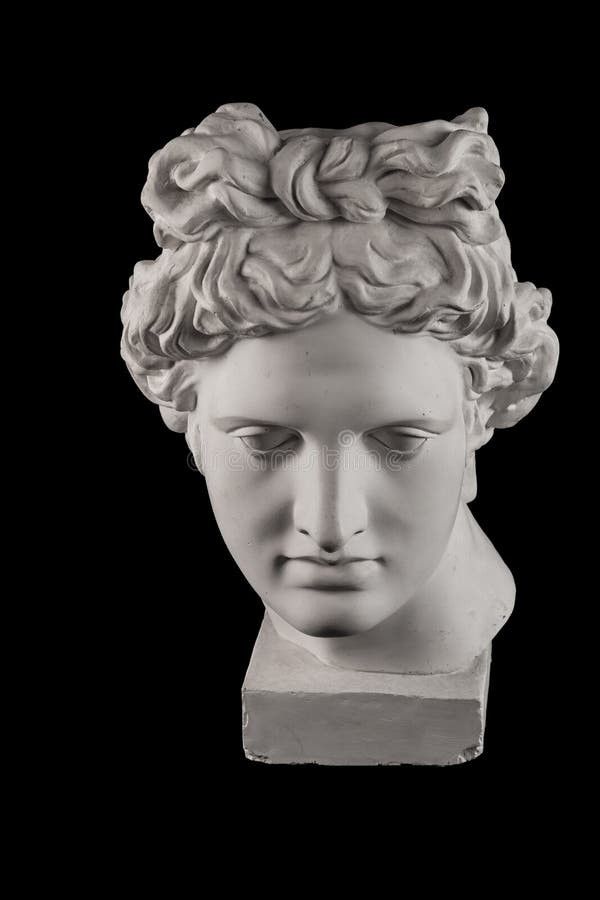 Gypsum Statue of Apollo`s Head Stock Image - Image of belvedere, apollo ...