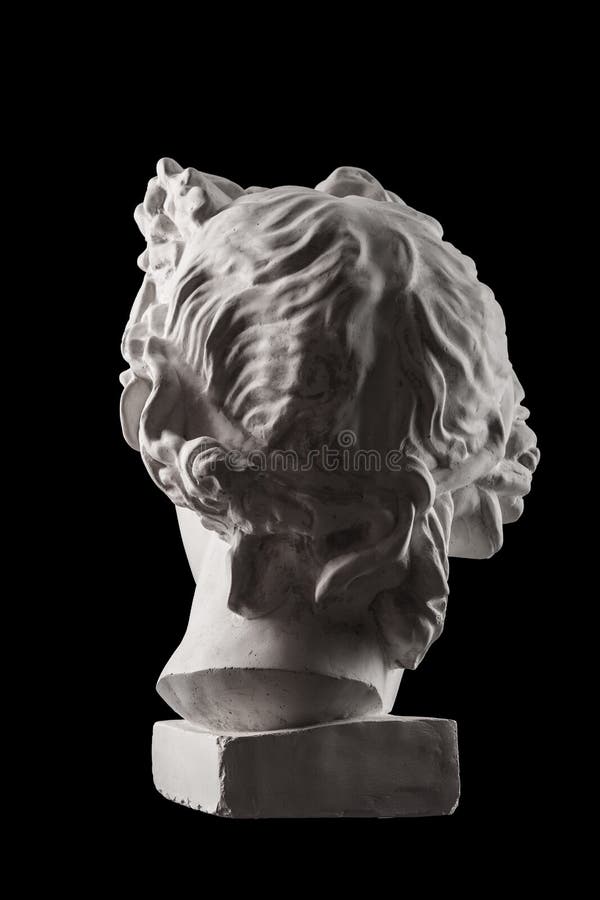 Gypsum Statue of Apollo`s Head Stock Image - Image of decorative ...