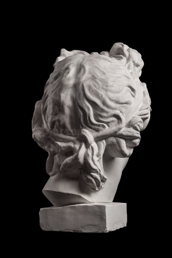 Gypsum Statue of Apollo`s Head Stock Photo - Image of figure, bust ...