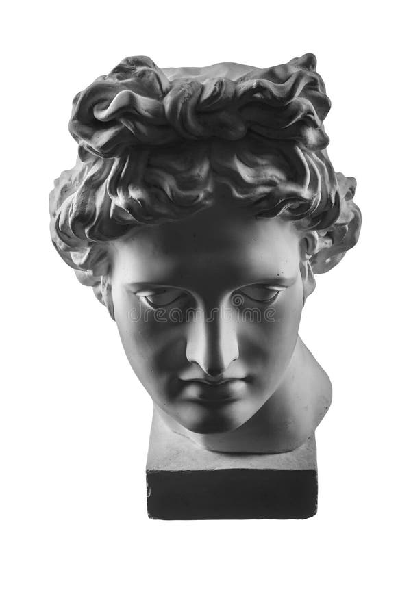 Gypsum Statue of Apollo`s Head Stock Image - Image of body, face: 85362679