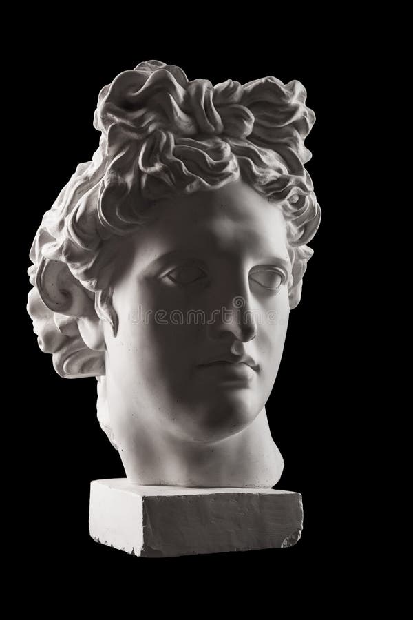 Gypsum Statue of Apollo`s Head Stock Photo - Image of architecture ...