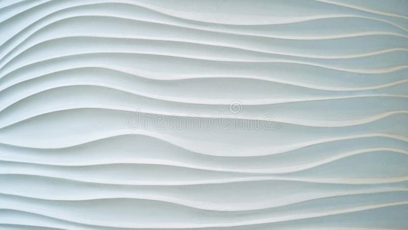 Gypsum Texture.White Wavy Background. Interior Wall Decoration or Panel ...