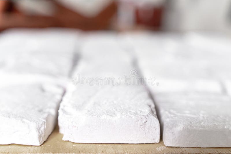 Gypsum Tile Based on Casts of Ancient Bricks, Covered with Whitewash ...