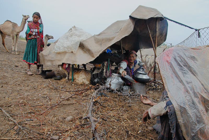 Gypsy editorial stock image. Image of mandu, india, farm - 18180074