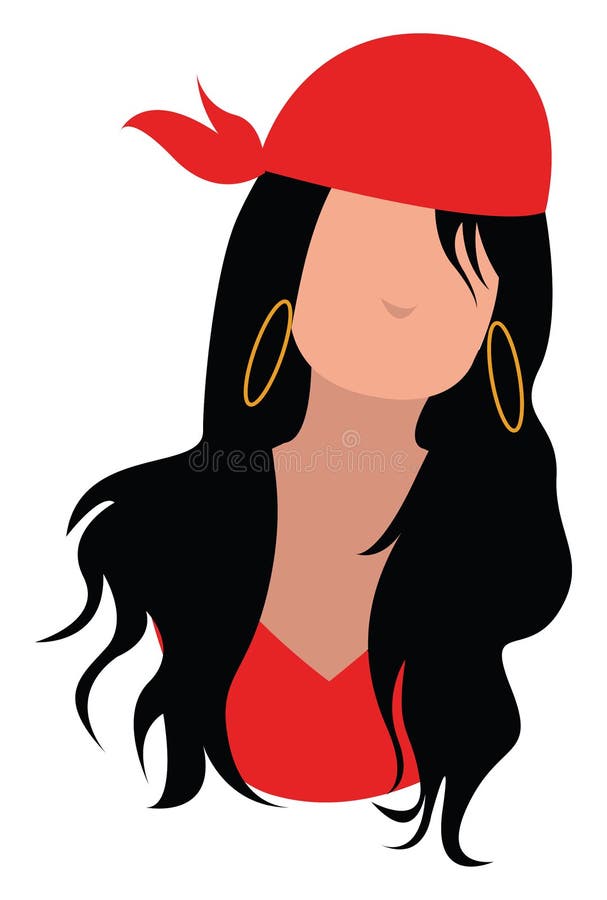 Young Gypsy Couple by Tree Vintage Engraving Stock Vector ...