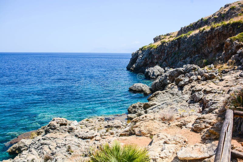 Gypsy Reserve Bay in Sicily Stock Image - Image of famous, bays: 108697403