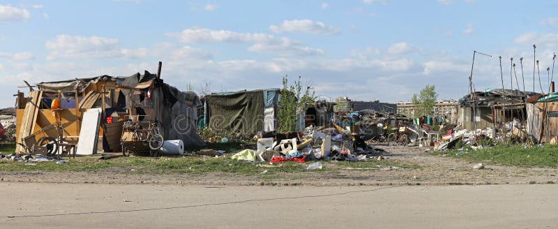 Gypsy settlement stock image. Image of ethnic, community - 29459863