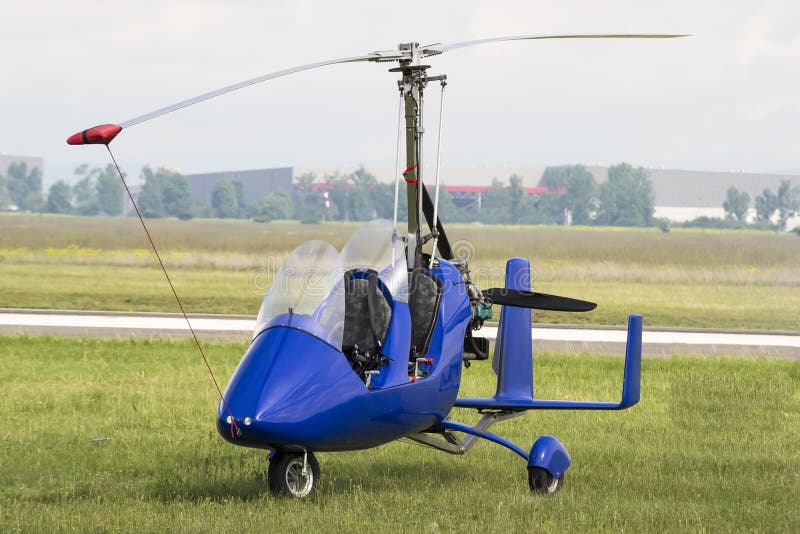 Gyrocopter stock photo. Image of double, gyro, fixed - 41019576