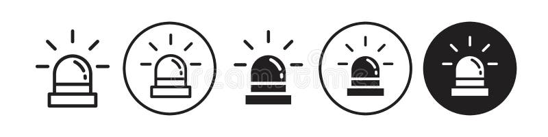 Gyrophare Icon Vector Set Collection for Web Stock Vector ...