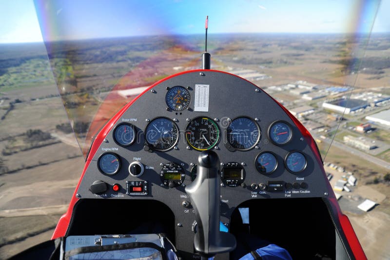 Robinson R44 - Instrument Panel Stock Image - Image of heli, aviation ...