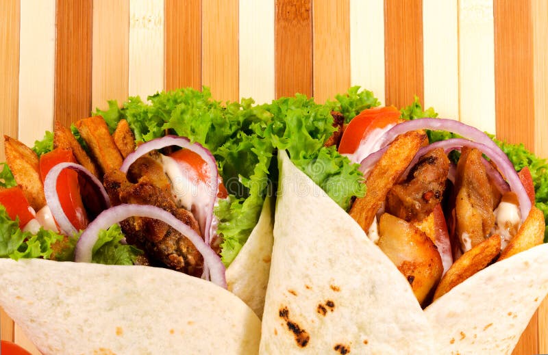 Gyros background stock photo. Image of roast, onion, meat - 28386380