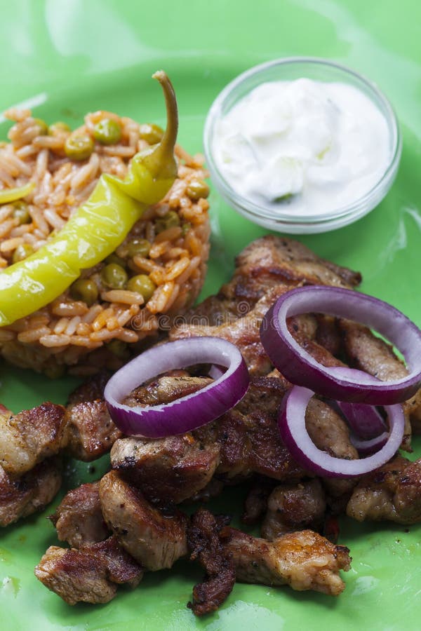 Gyros stock photo. Image of lebanese, fast, meat, pork - 42403682
